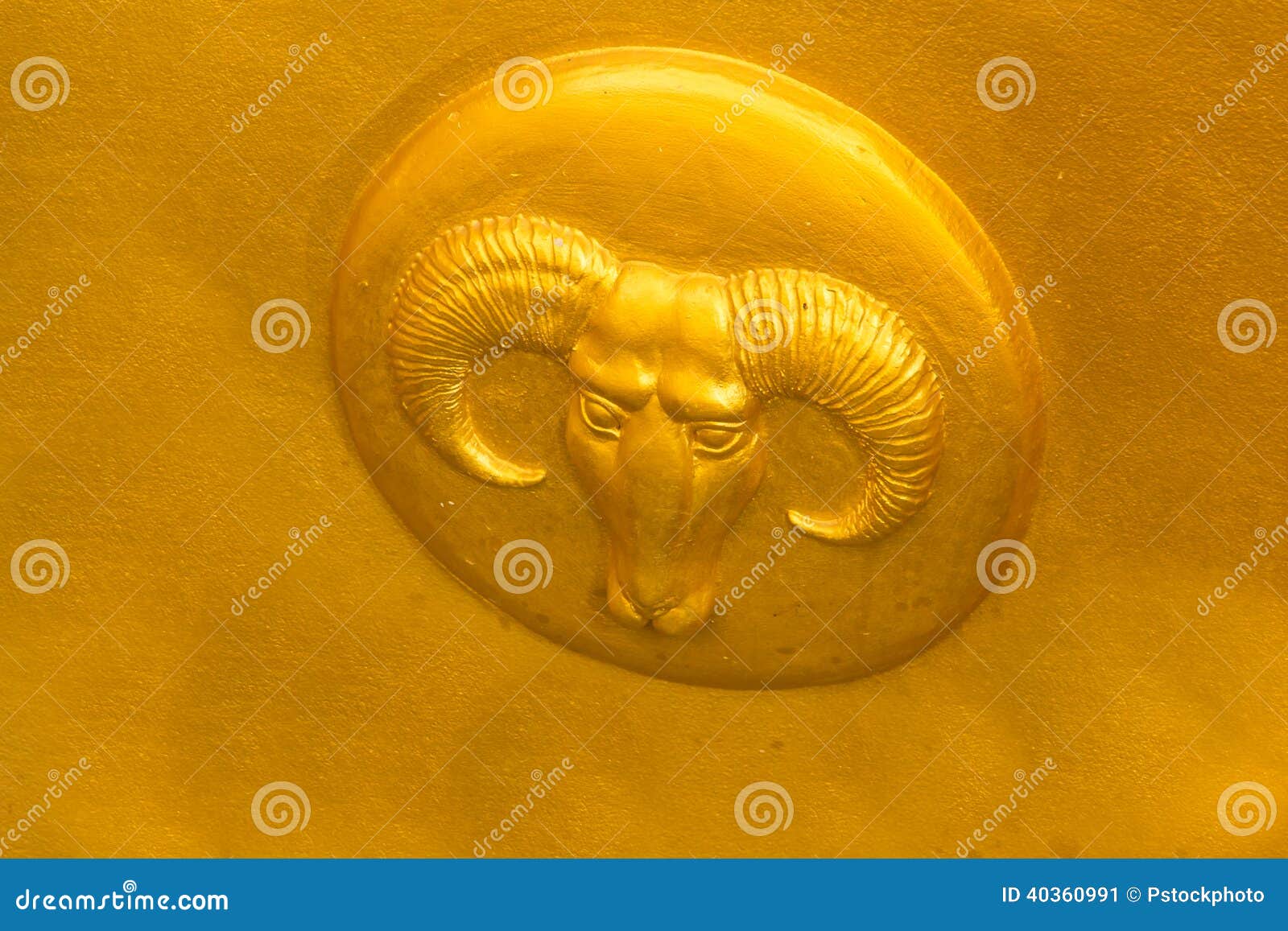 Gold Taurus symbol stock image. Image of bullfight, color - 40360991