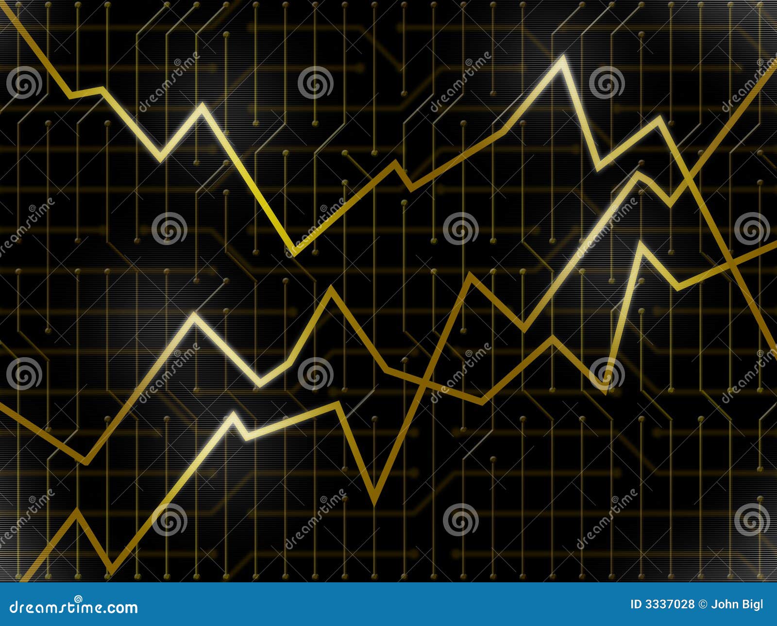 Gold Hi-tech Banner With Glowing Light Technology Background Modern ...