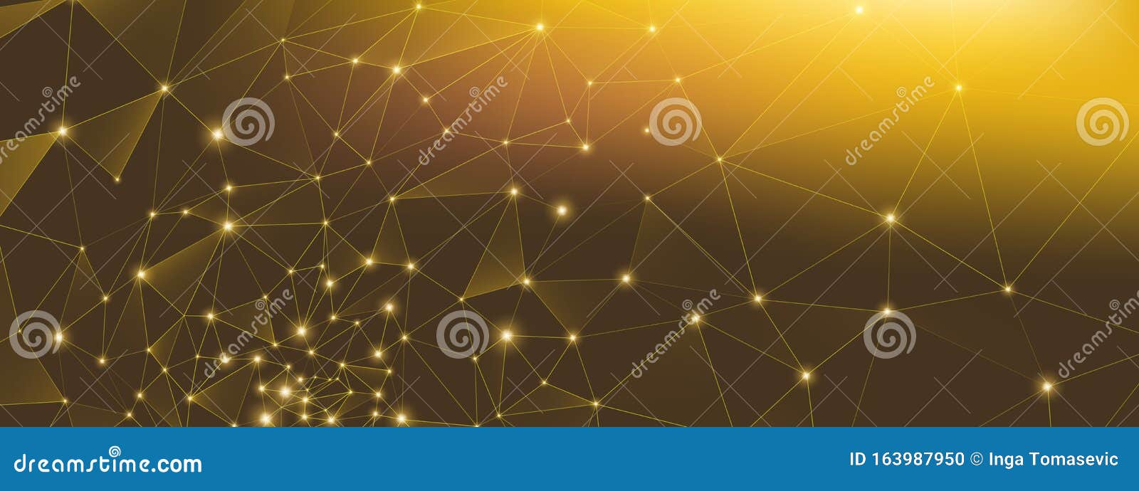 Gold Technology Wallpaper. 3d Big Data Stock Vector - Illustration of ...