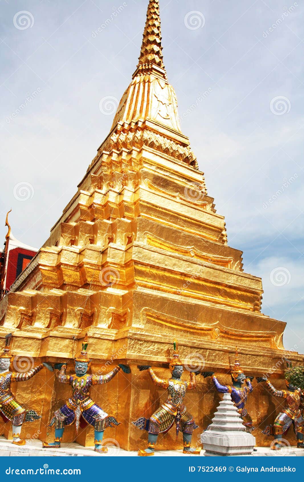 Gold temple stock image. Image of oriental, ornamental - 7522469