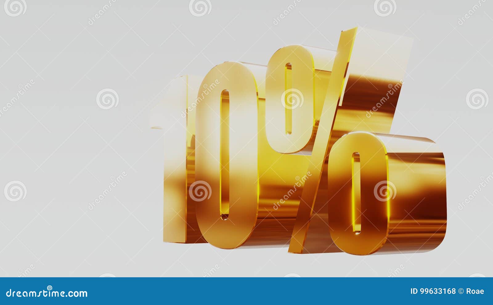 Gold ten percent 10 stock illustration. Illustration of credit - 99633168