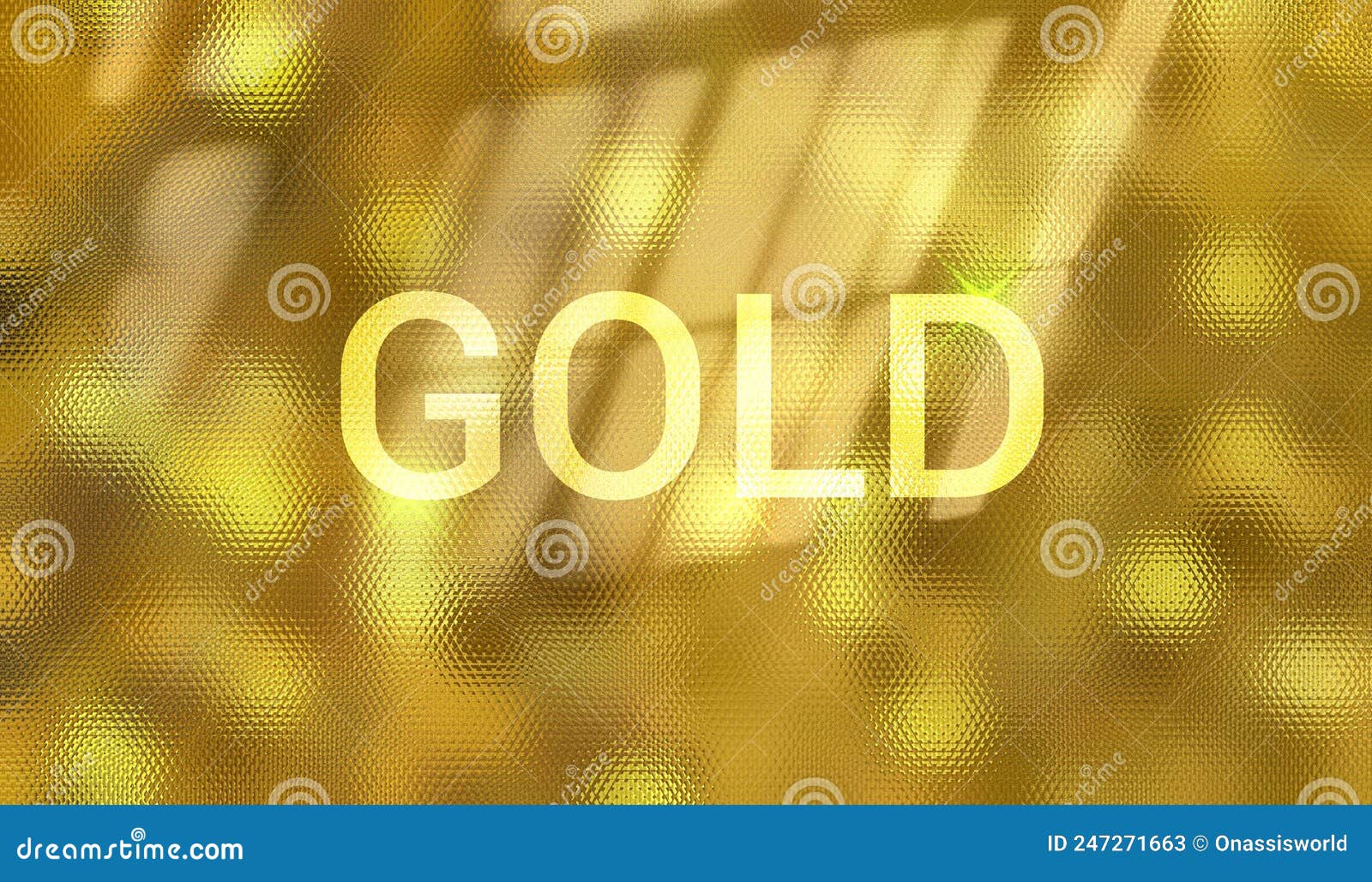 Gold Text Abstract Background. Bullion Header Template Stock ...