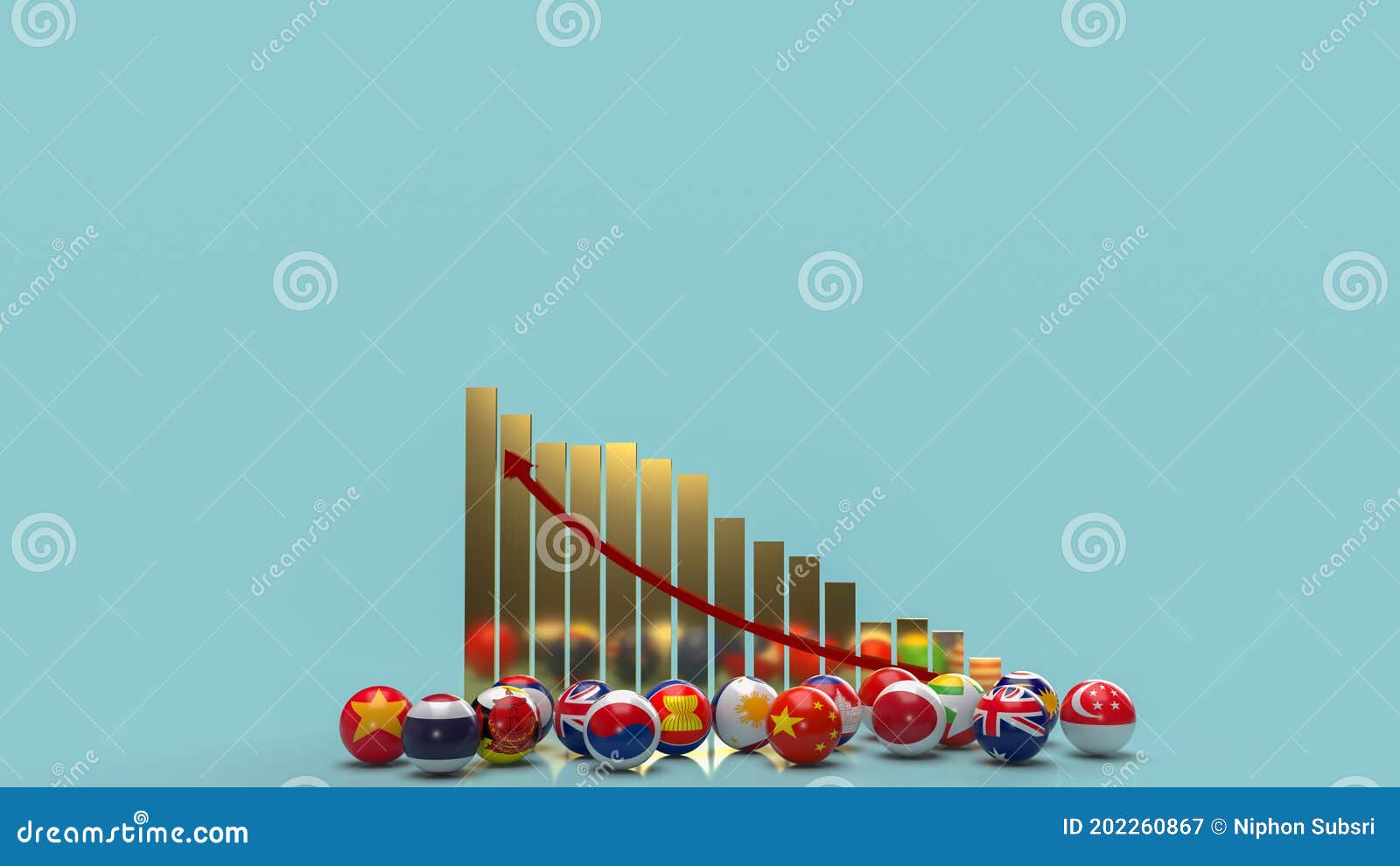 RCEP. Regional Comprehensive Economic Partnership. Vector Infographics ...