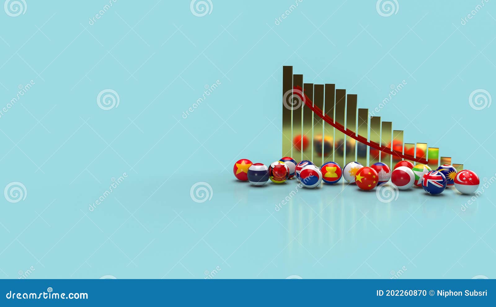 RCEP. Regional Comprehensive Economic Partnership. Vector Infographics ...
