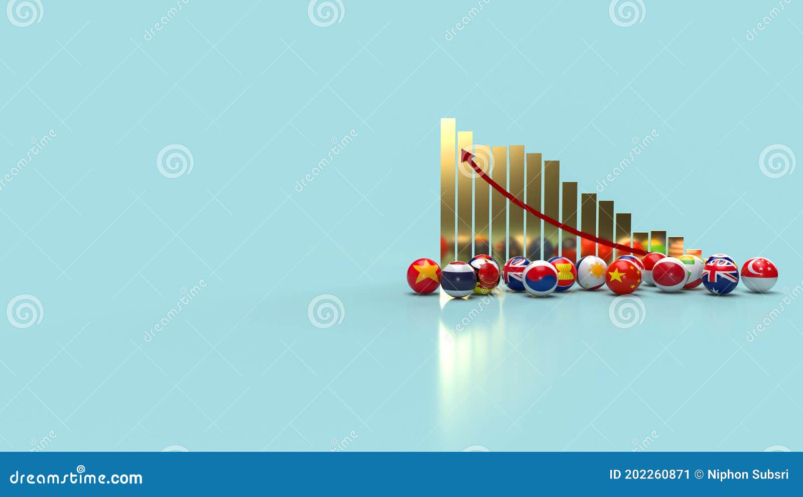 RCEP. Regional Comprehensive Economic Partnership. Vector Infographics ...