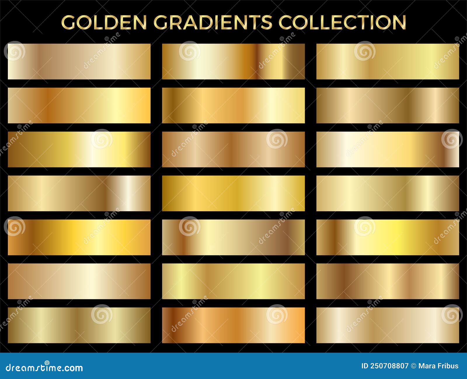 Gold Texture Gradient Background Vector Set Stock Vector - Illustration ...