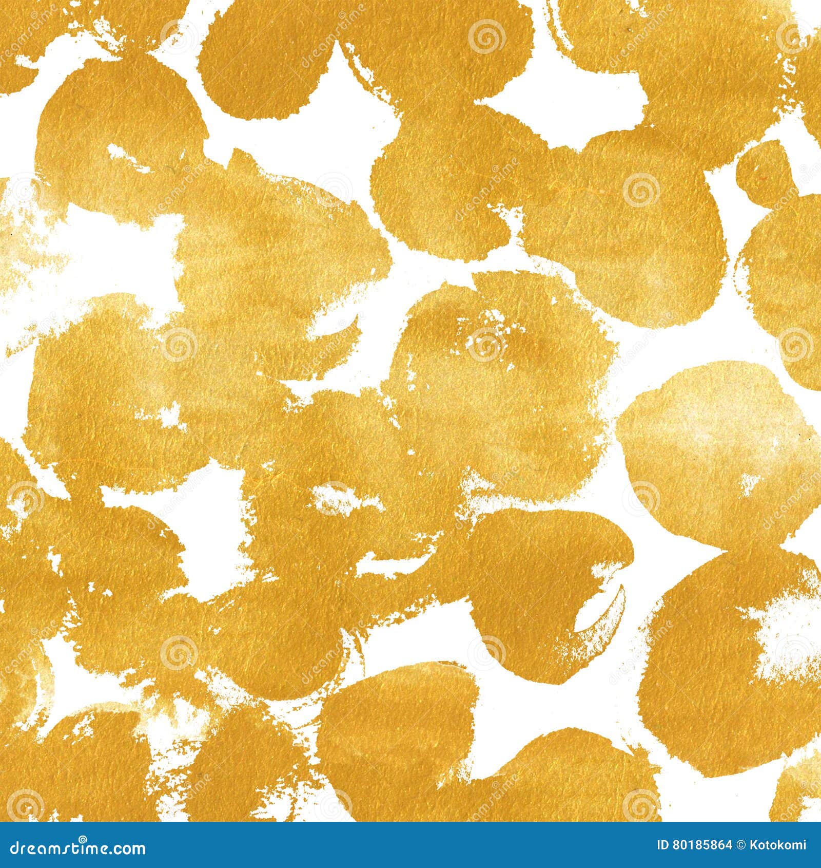 Gold Texture with Painted Circles and Stains. Golden Spots Background ...