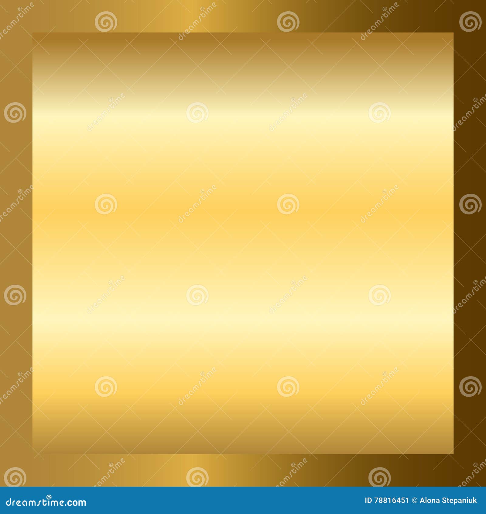 Gold Texture Square Golden Frame Cartoon Vector | CartoonDealer.com ...