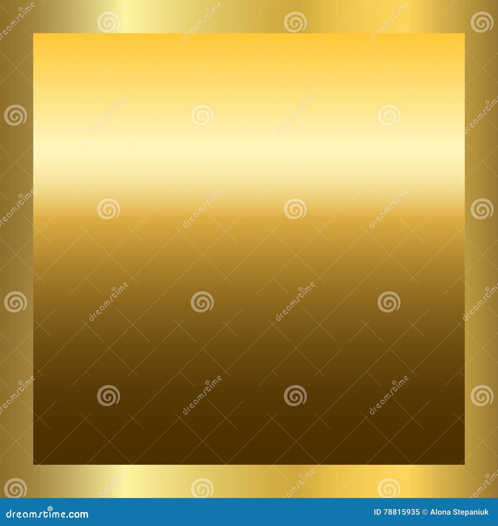 Gold Texture Square Golden Frame Stock Illustration - Illustration of ...