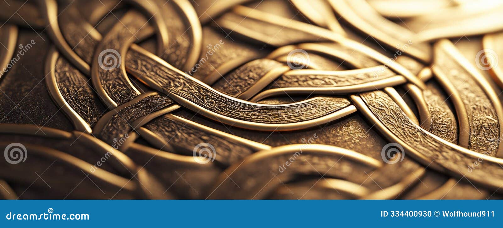 A Gold Textured Surface with Intricate, Celtic Knotwork Patterns ...