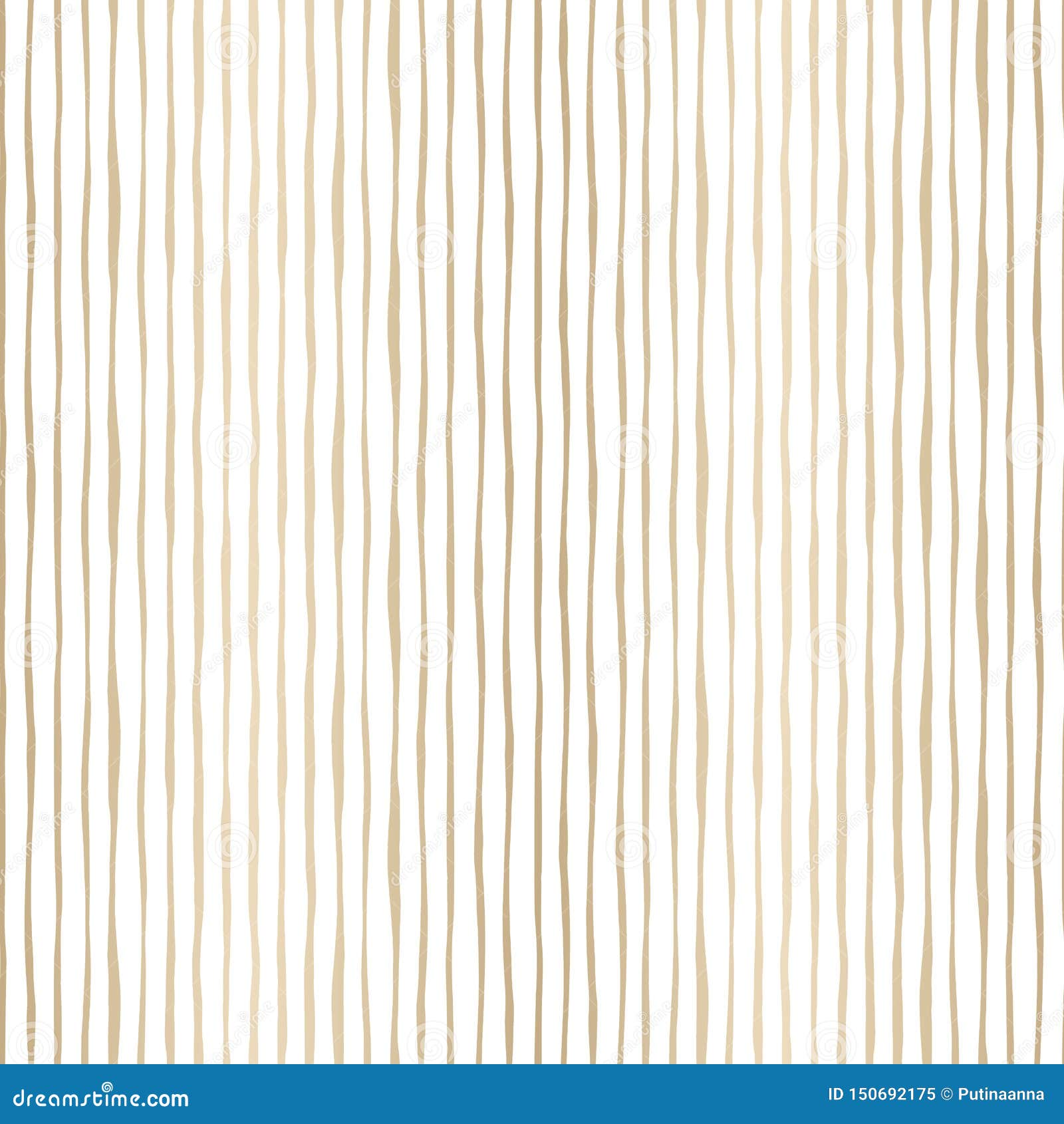 Gold Thin Hand Drawn Wavy Uneven Vertical Stripes on White Backrgound ... Gold Thin Hand Drawn Wavy Uneven Vertical Stripes on White Backrgound ...