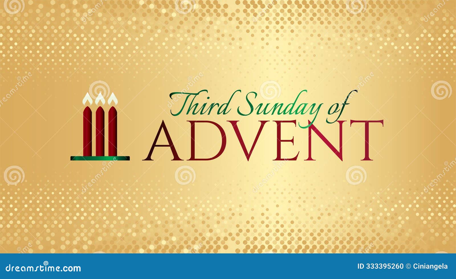 Gold Third Sunday of Advent Background Illustration Design Stock ...