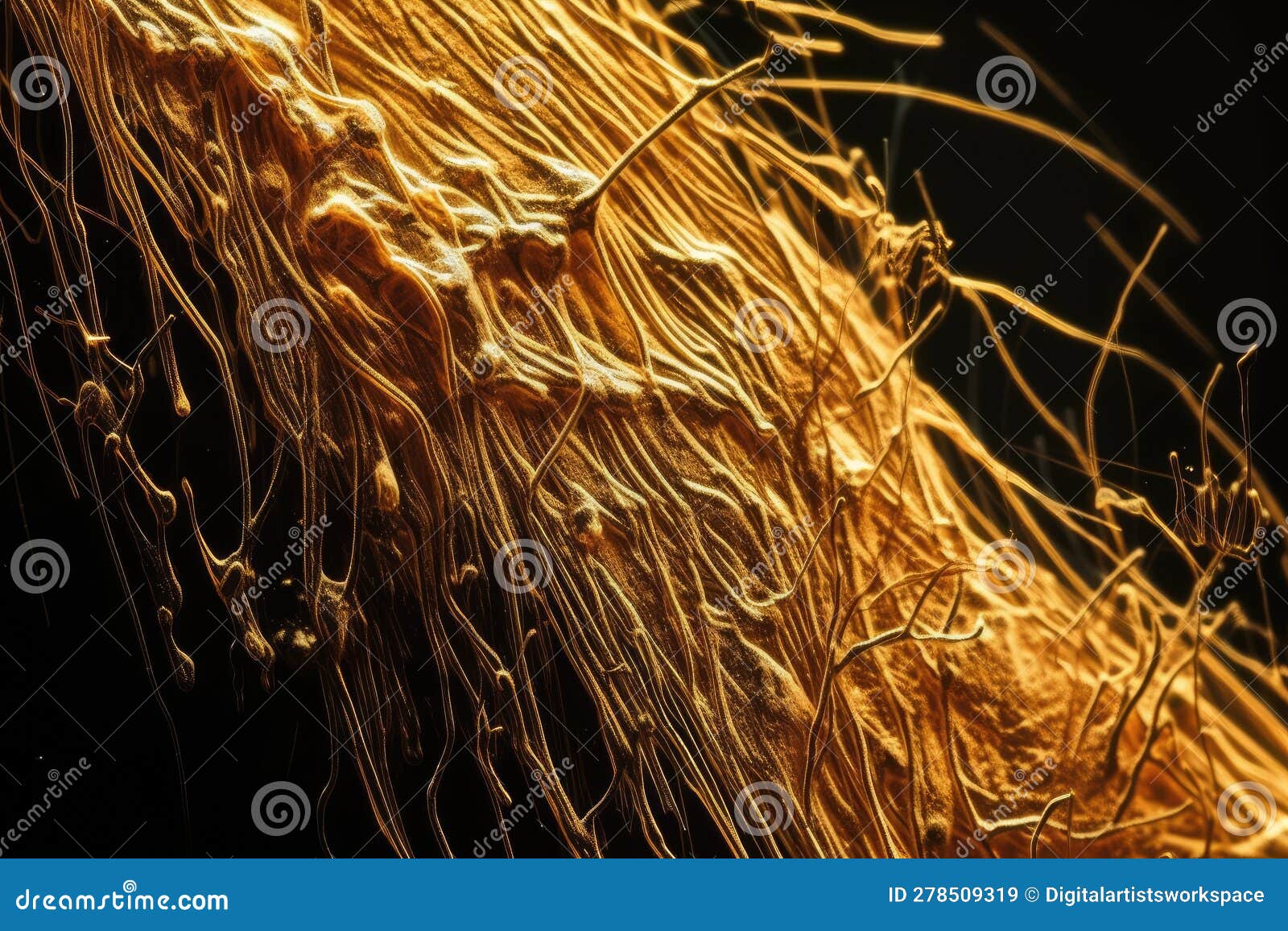 Gold Threads Under the Microscope. Macro Art Photography, Hd Wallpapper ...