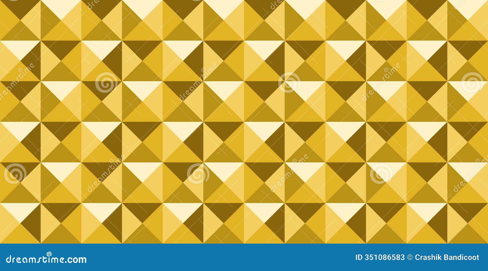 Gold Tile in Four Parts. Seamless Tiled Pattern Stock Illustration ...
