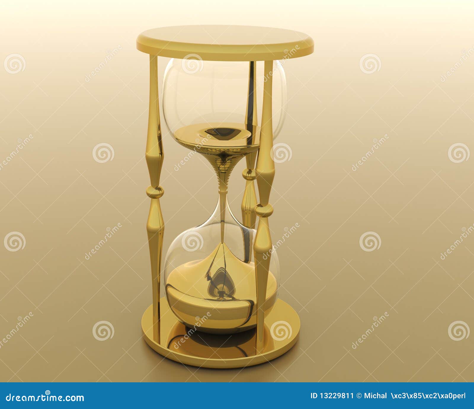 Gold time stock illustration. Illustration of business - 13229811