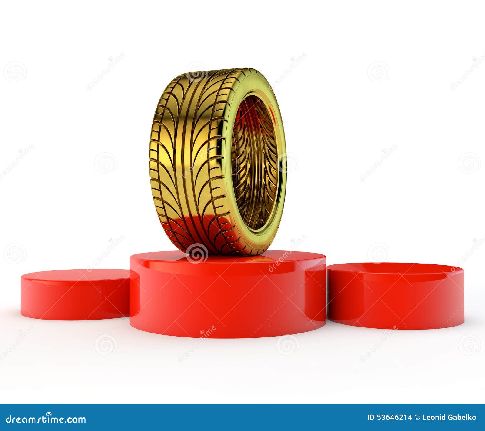 Gold tire stock illustration. Illustration of gold, alloy - 53646214