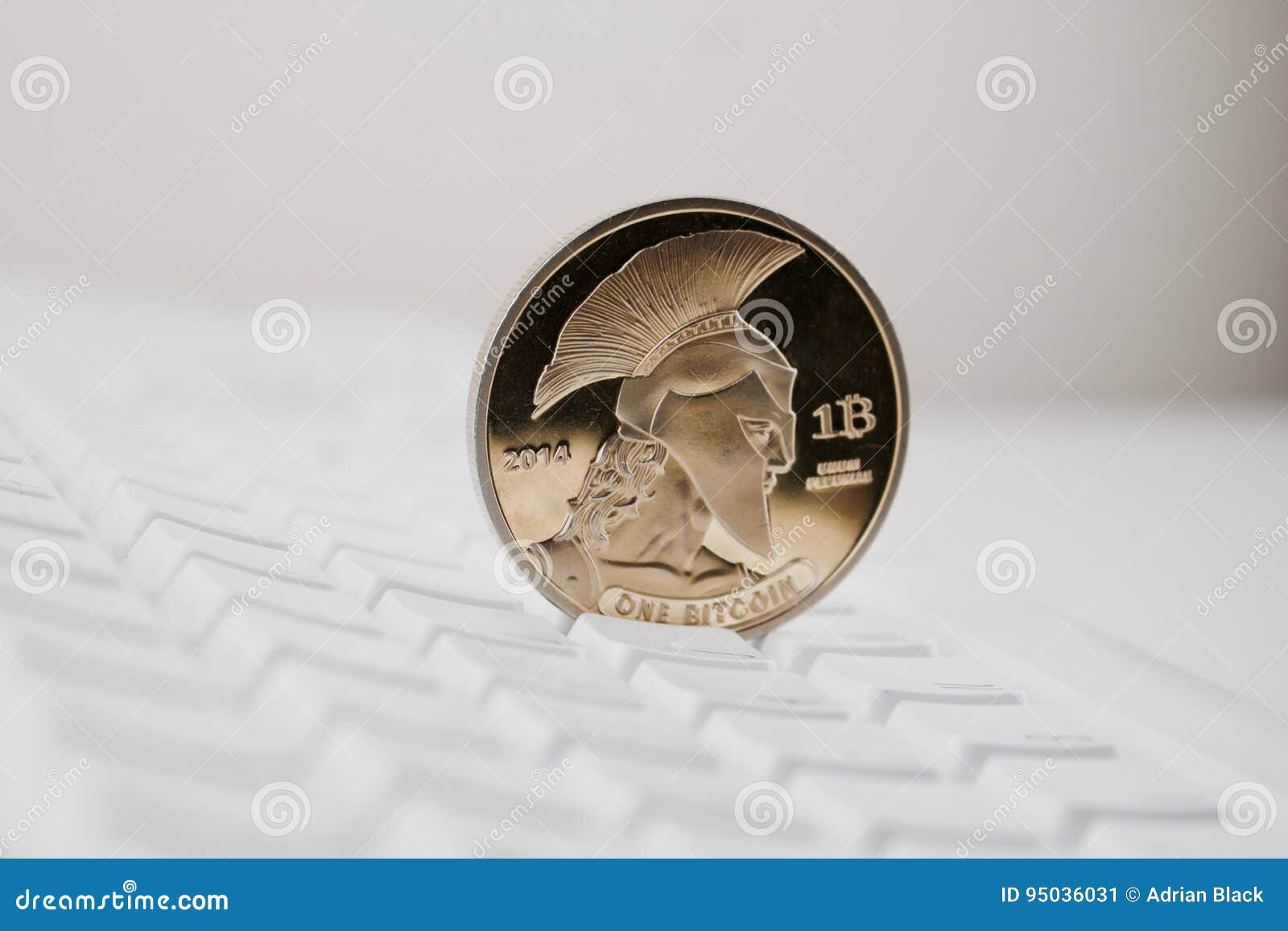 Gold Titan Bitcoin stock image. Image of payments, business - 95036031