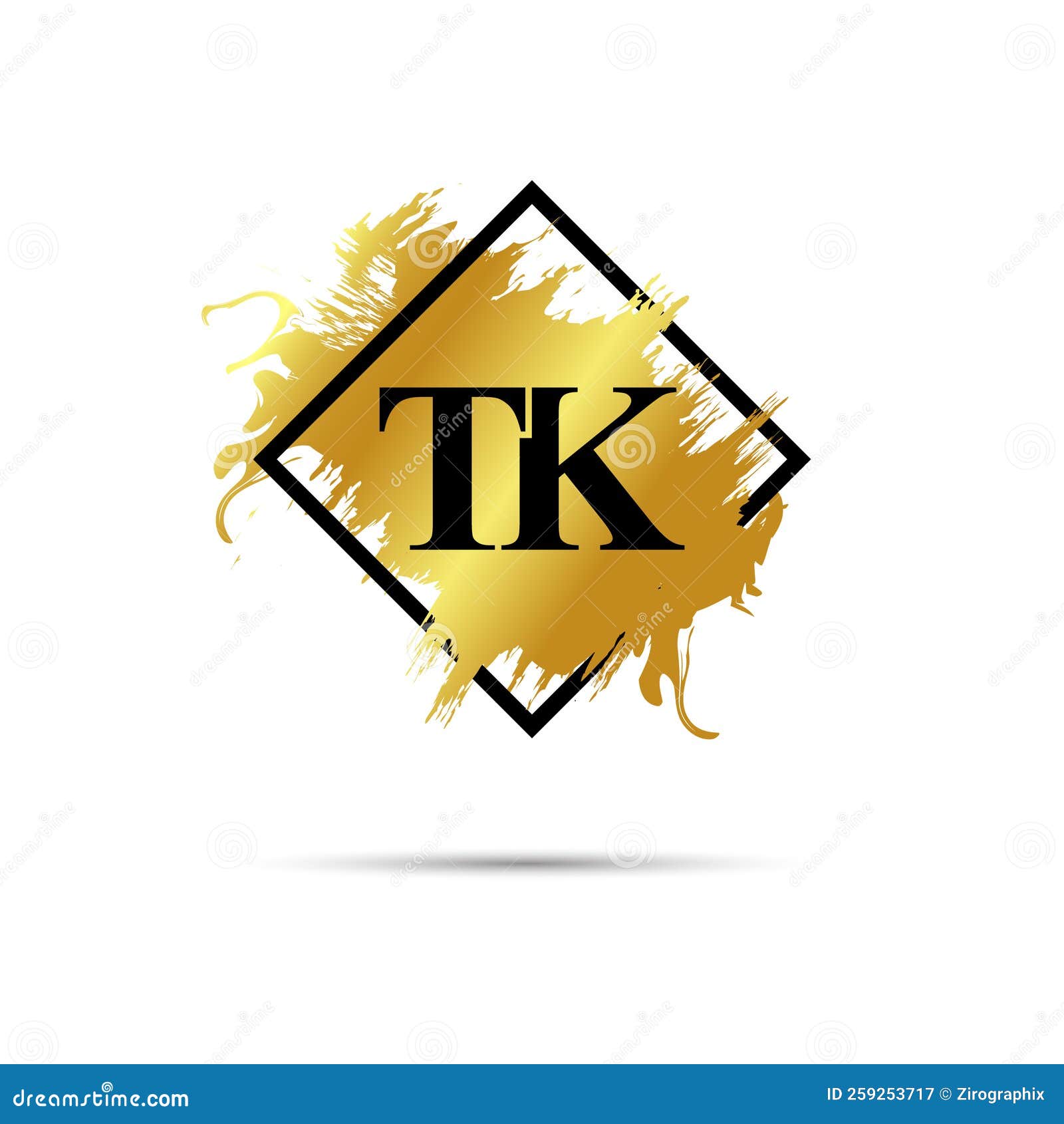 Gold TK Logo Symbol Vector Art Design Stock Illustration - Illustration ...