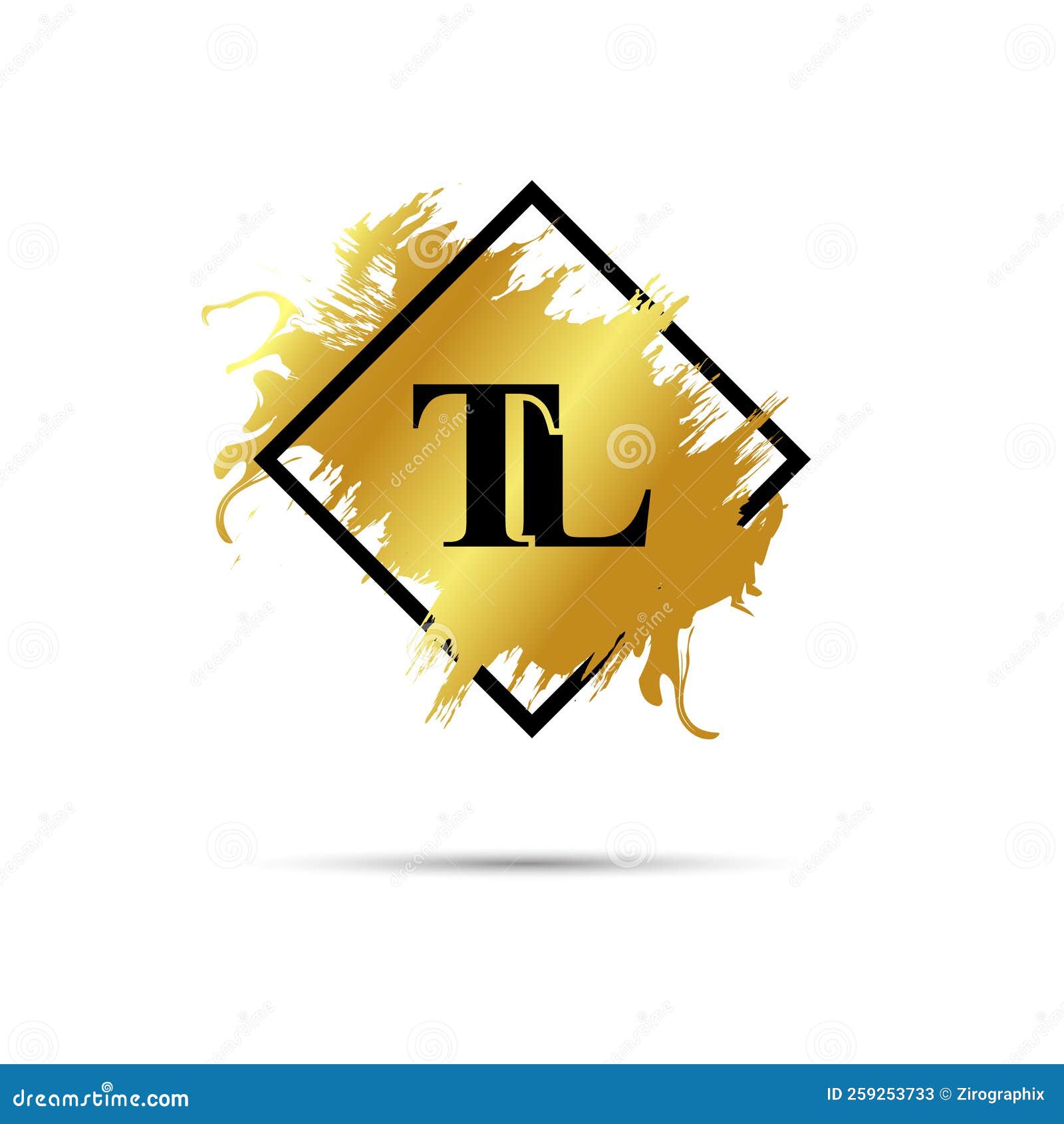 Gold TL Logo Symbol Vector Art Design Stock Illustration - Illustration ...