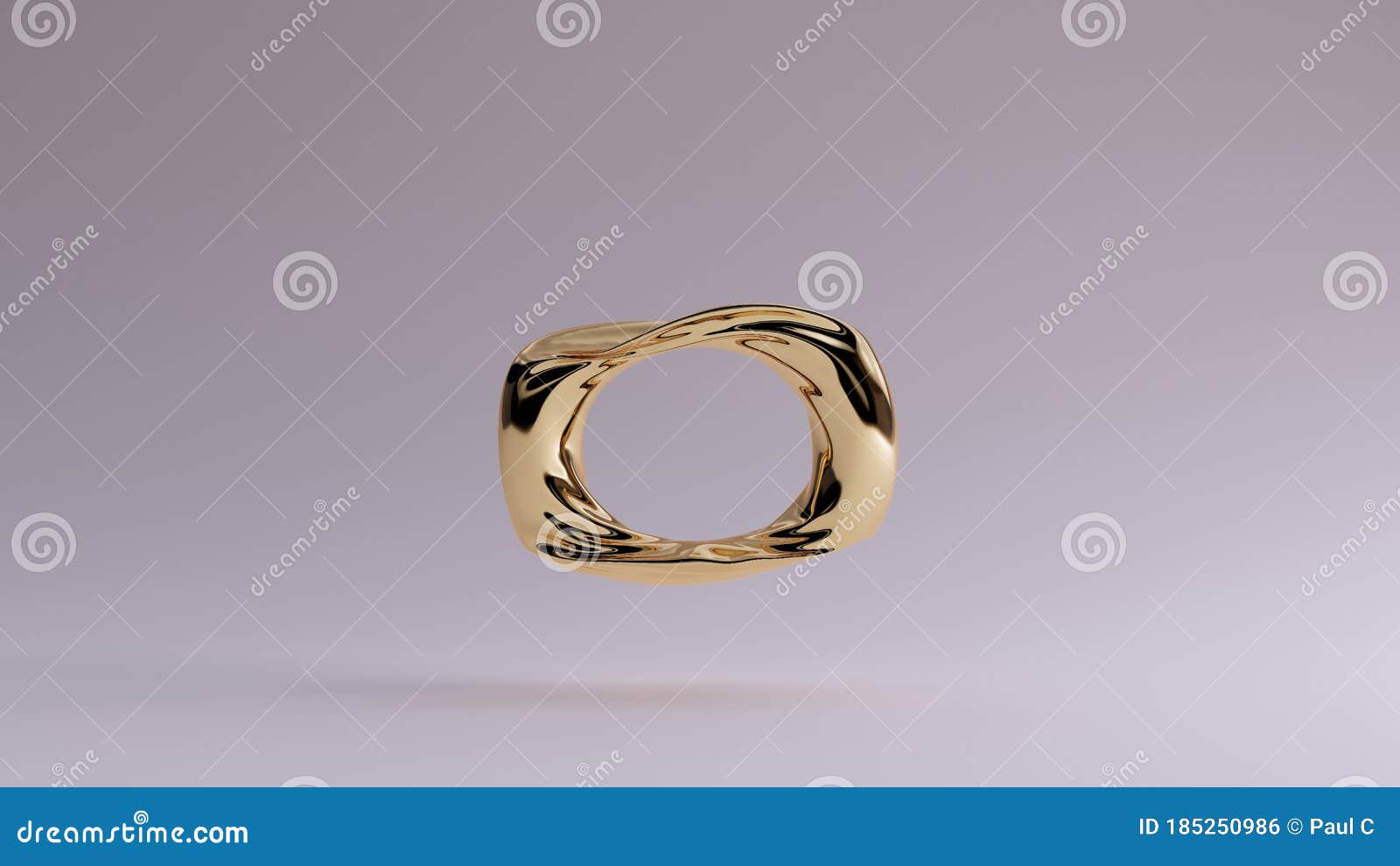 Gold Torus Crushed Sculpture Stock Illustration - Illustration of ...