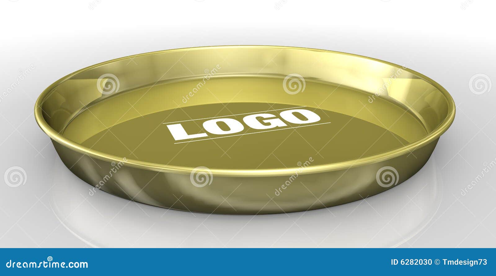Gold tray service stock illustration. Illustration of style - 6282030