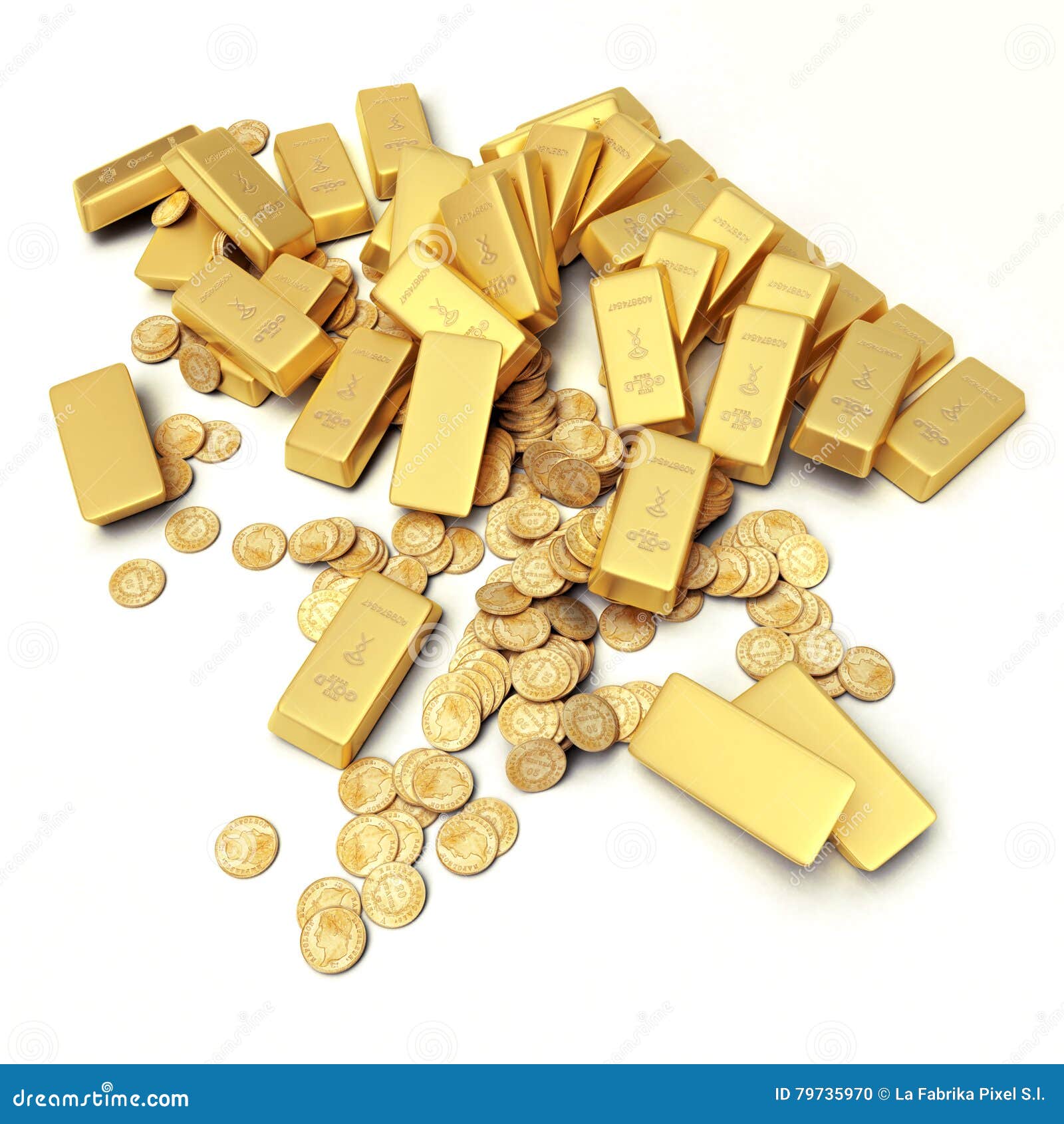 Gold treasure stock illustration. Illustration of success - 79735970
