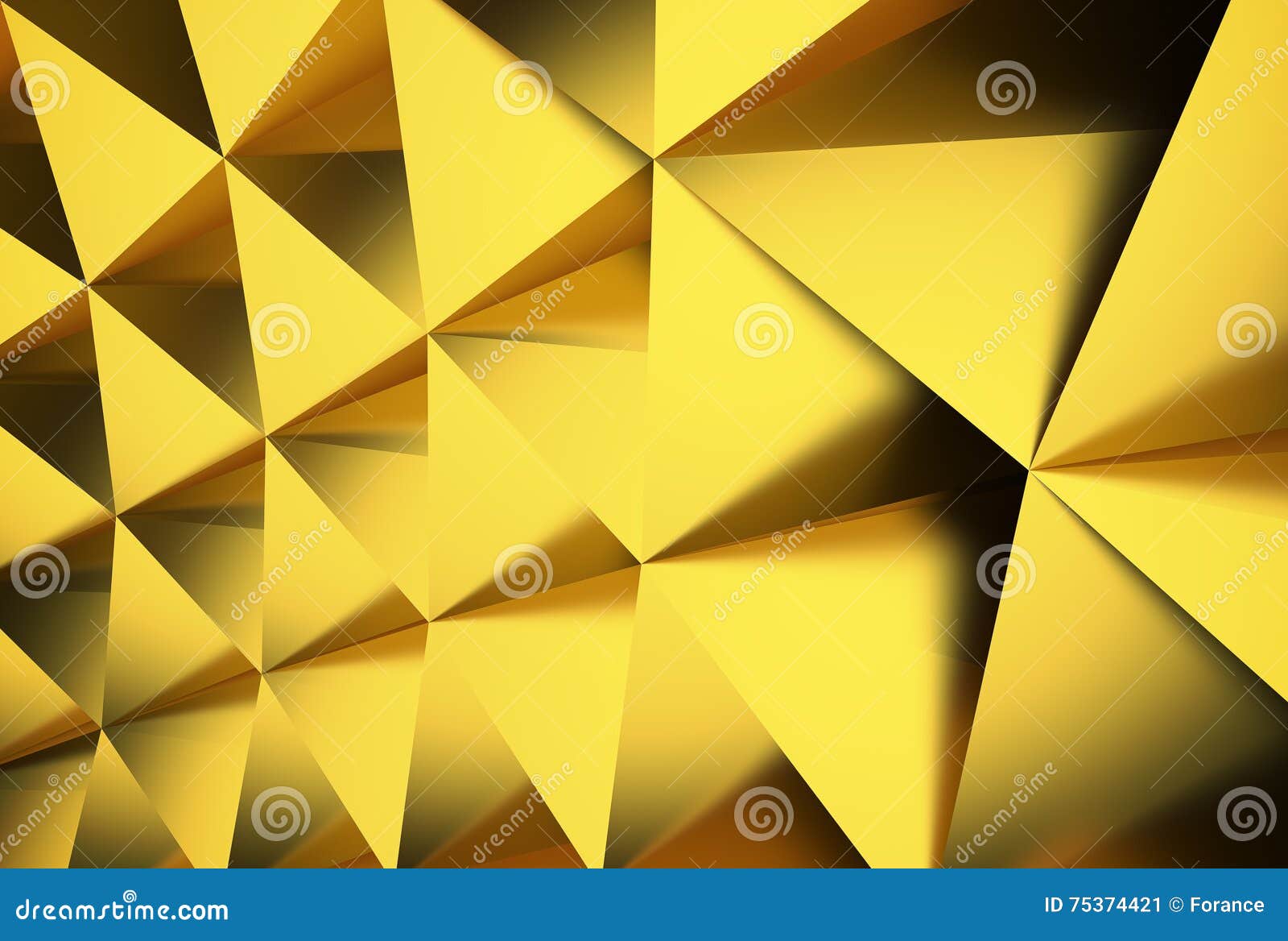 Gold Triangles Background stock illustration. Illustration of backdrop ...