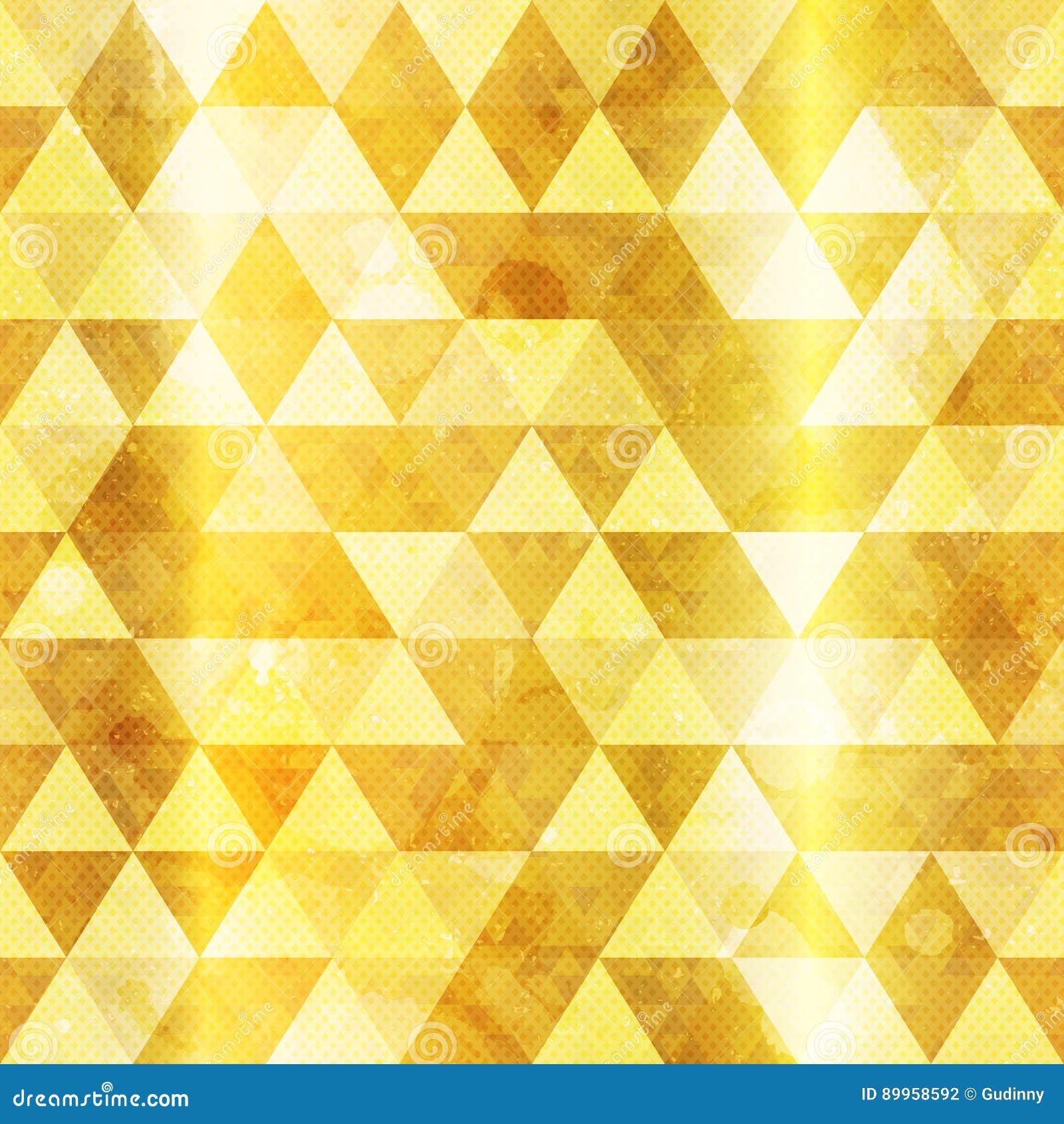 Gold Triangles Seamless Pattern Stock Vector - Illustration of abstract ...
