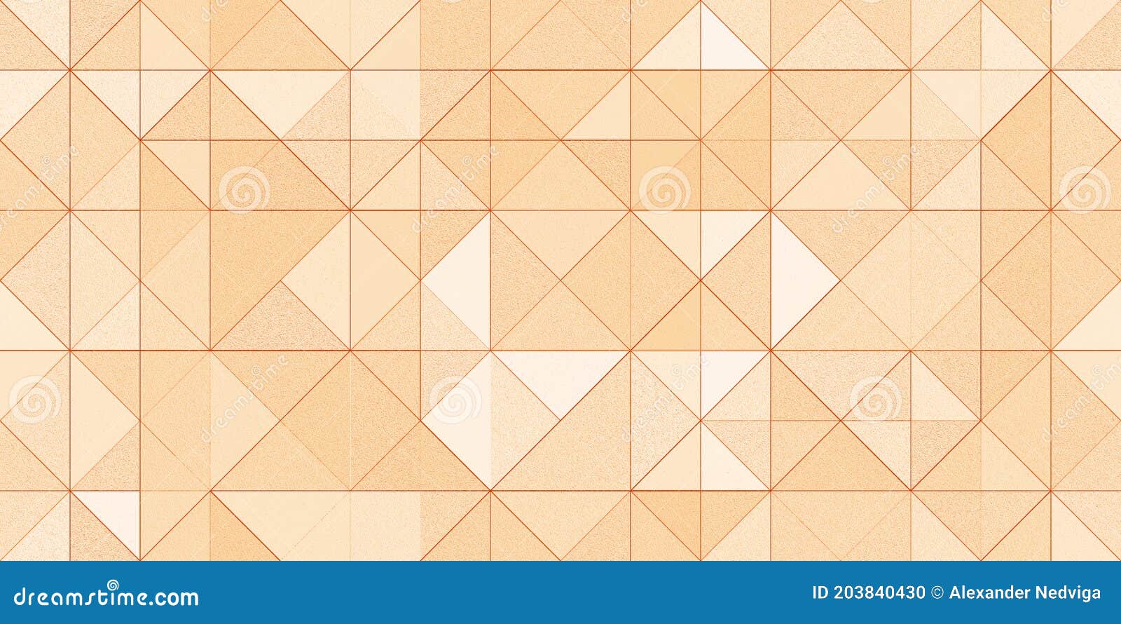 Gold Triangles Wall Backdrop. Seamless Golden Geometry Stock ...