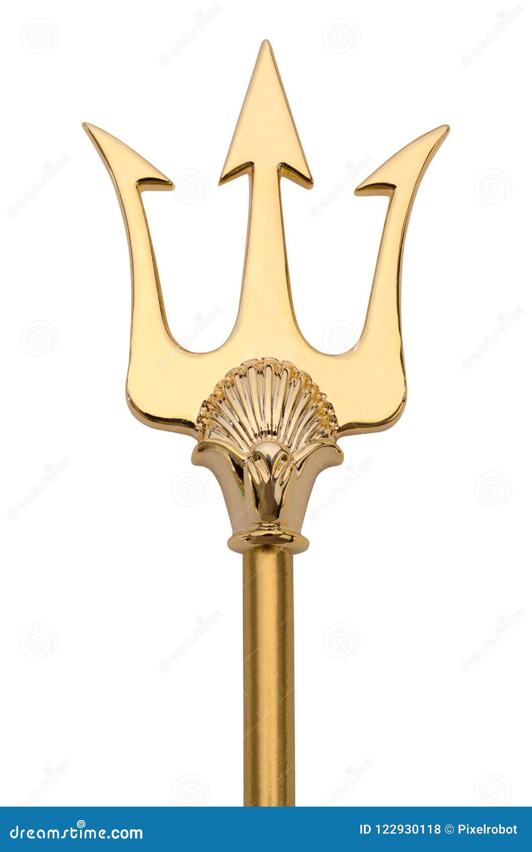 Gold Trident stock photo. Image of spear, hell, greek - 122930118