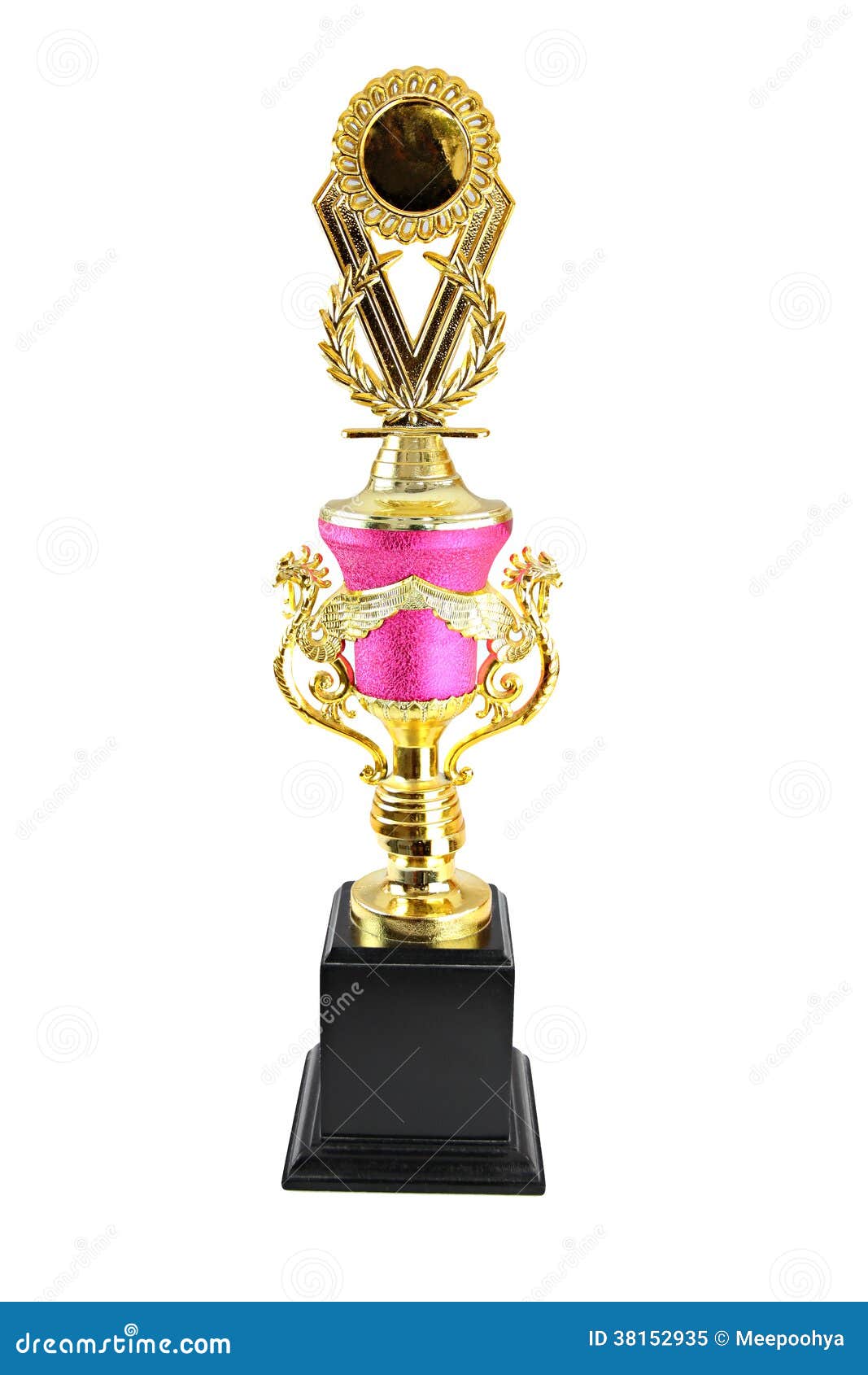 Gold Trophies isolated stock image. Image of harmony - 38152935