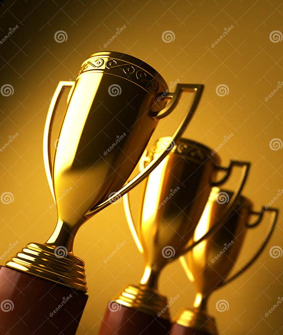 Gold trophy stock photo. Image of success, victory, metal - 14910614