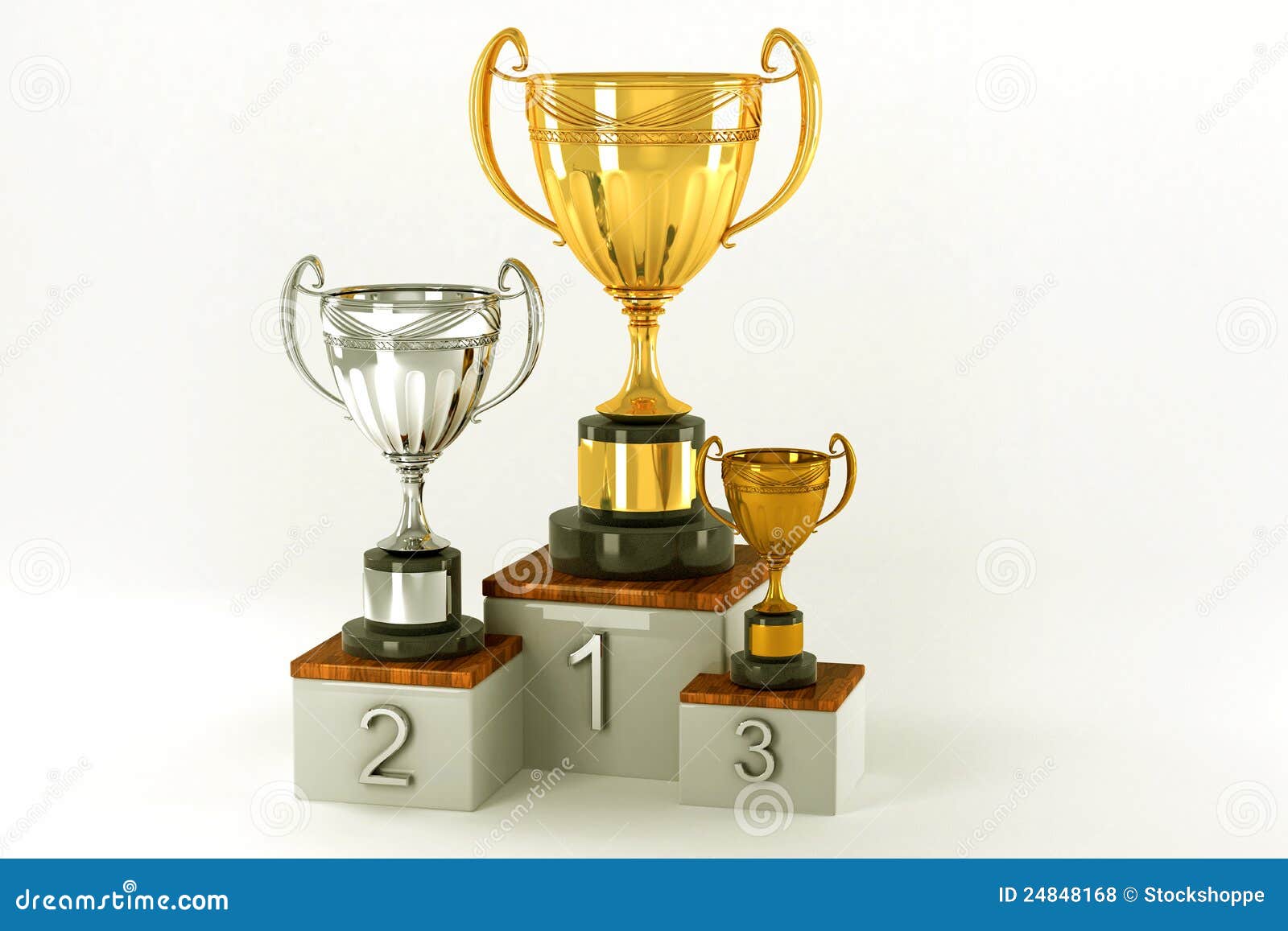 Gold Trophy stock illustration. Illustration of award - 24848168