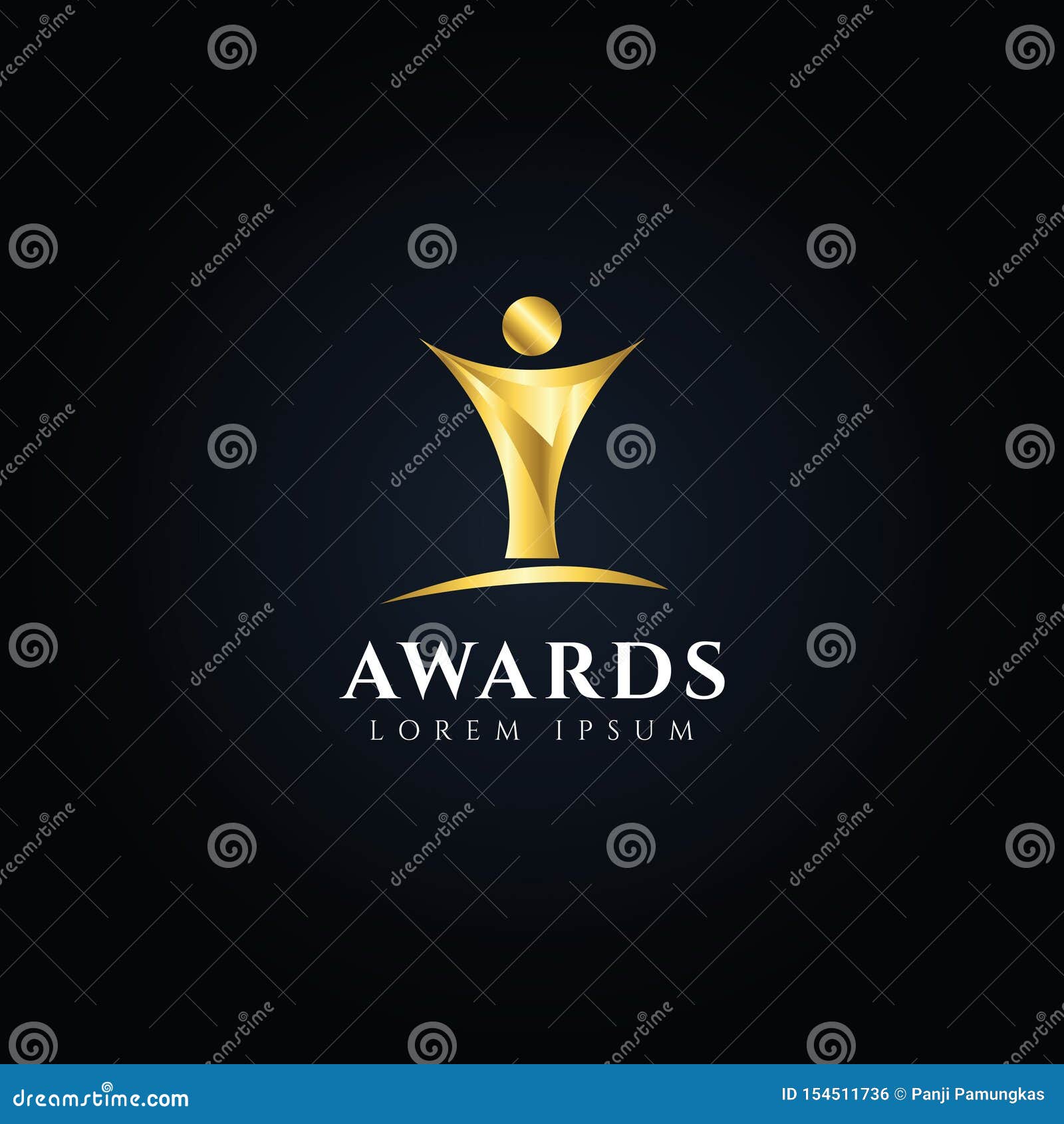 Gold Trophy Awards Logo Design Symbol Icon Stock Photo | CartoonDealer ...
