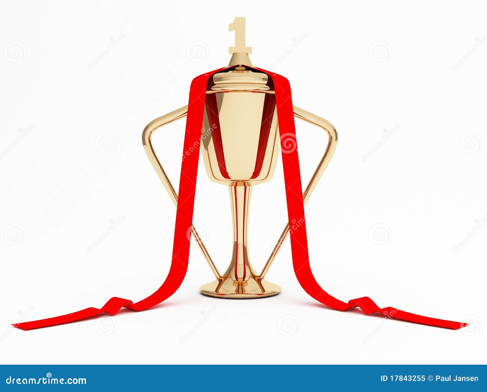 Gold trophy for winner stock illustration. Illustration of background ...