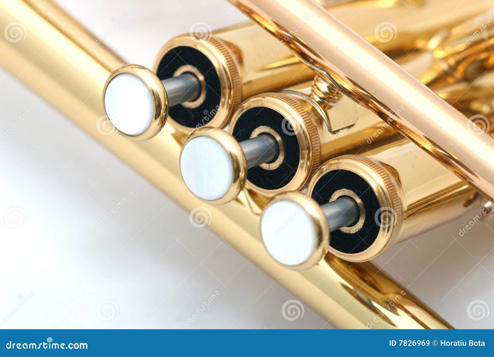 Gold trumpet stock image. Image of jazz, professional - 7826969