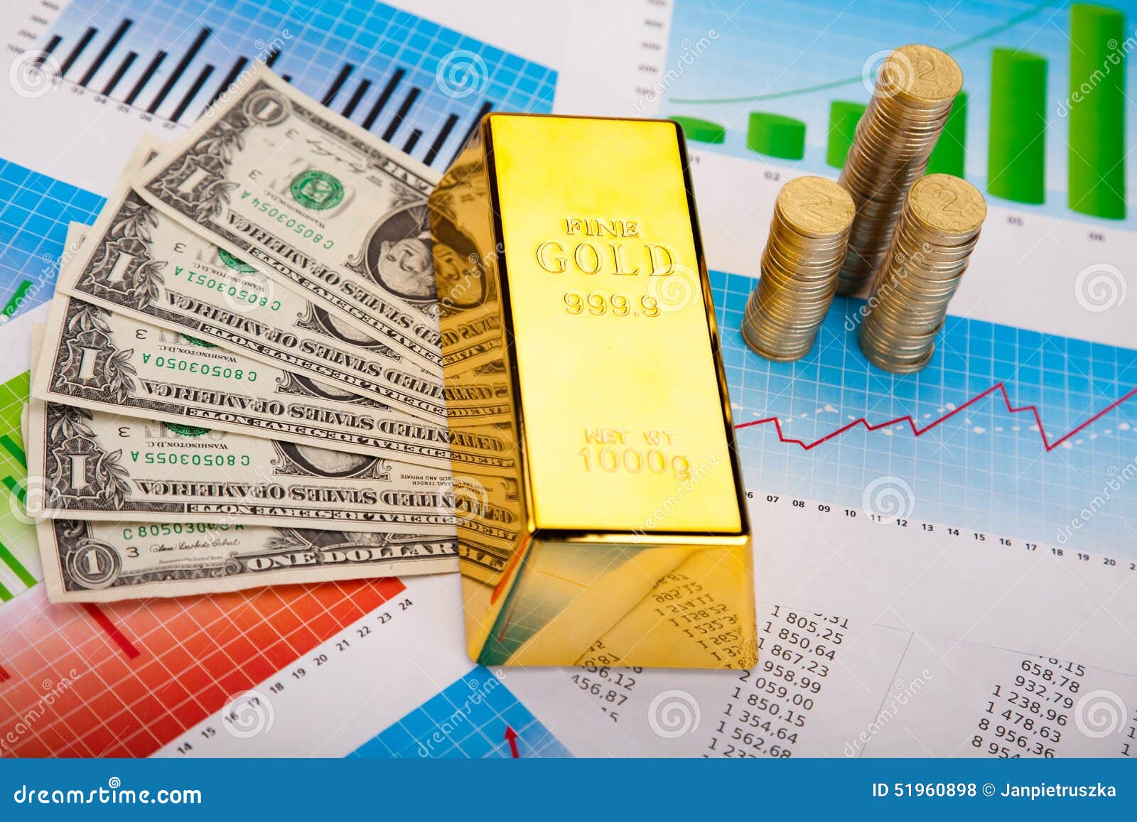Gold Value, Ambient Financial Concept Stock Photo - Image of bank ...