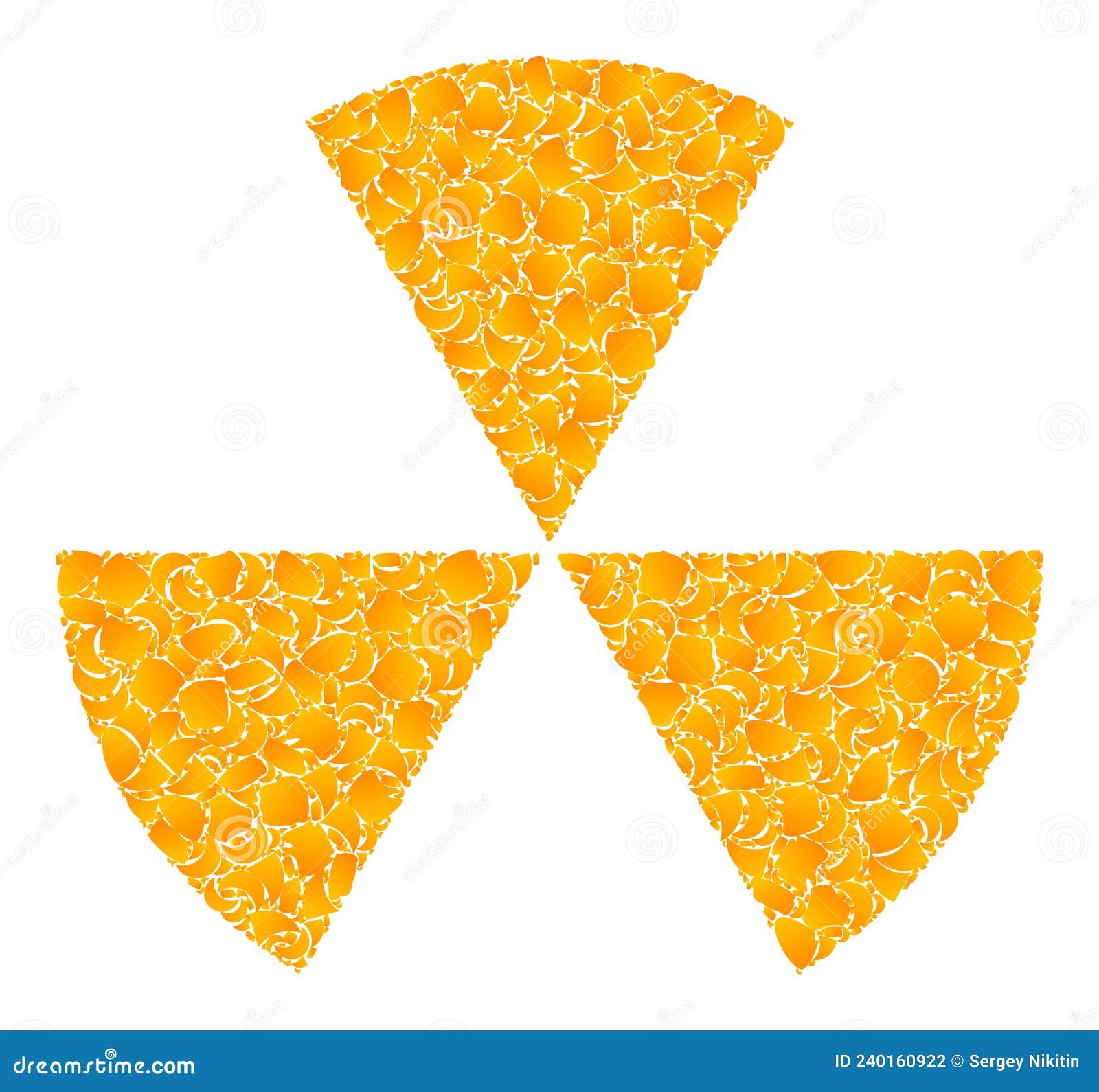 Circle Sectors Icon Mosaic Burst Spheric Cluster Vector Illustration ...