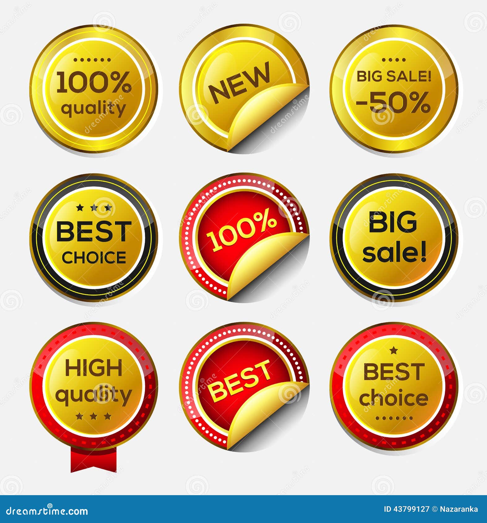 Gold vector icons. stock vector. Illustration of marking - 43799127