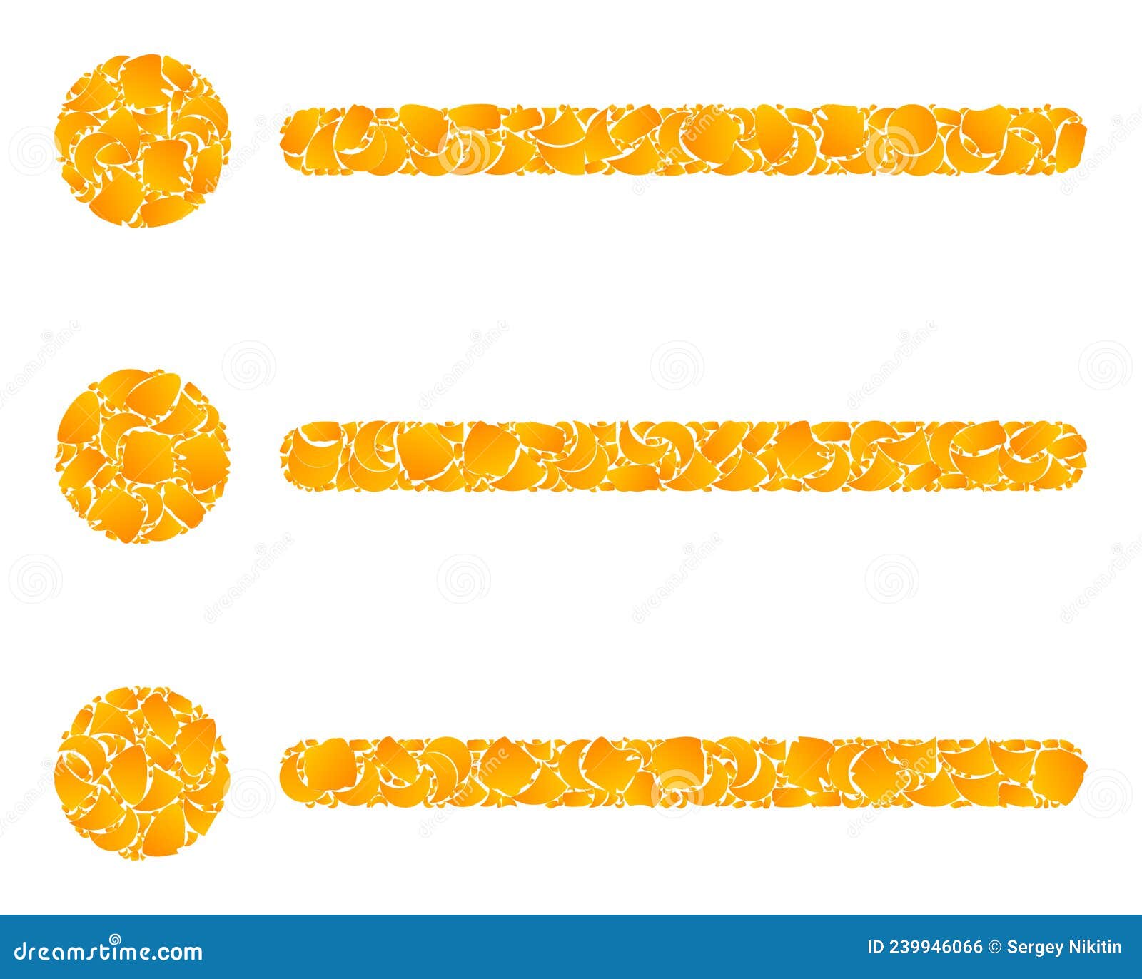 Gold Vector List Items Mosaic Icon Stock Vector - Illustration of gold ...
