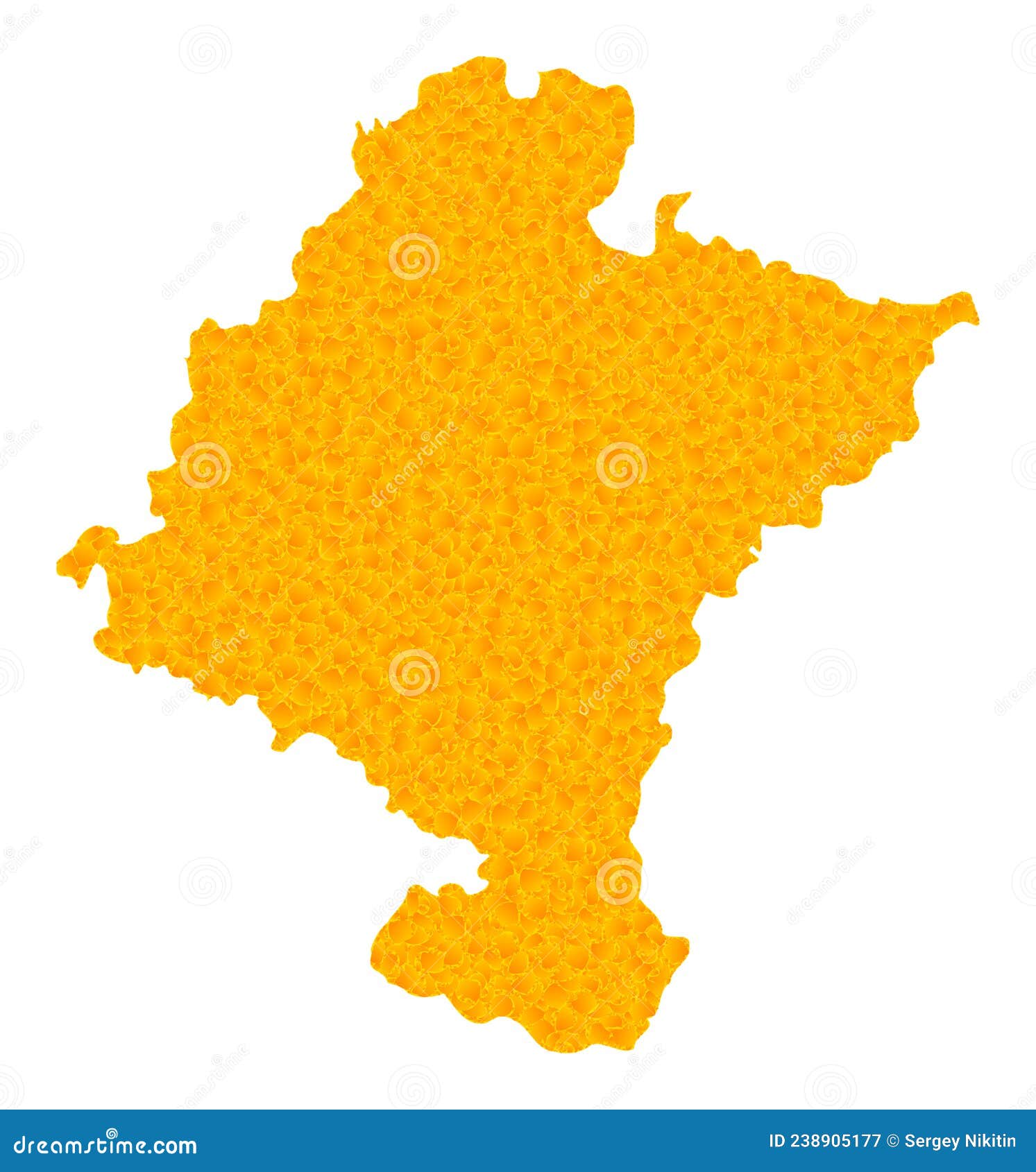 Navarra Map Vector Silhouette Illustration Isolated On White Background ...