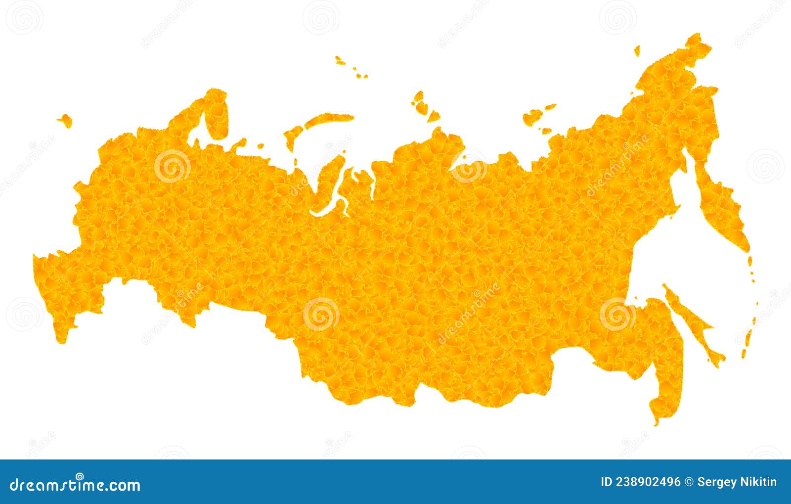 Map Of Russia Based On Folk Traditional Khokhloma Hohloma Painting ...