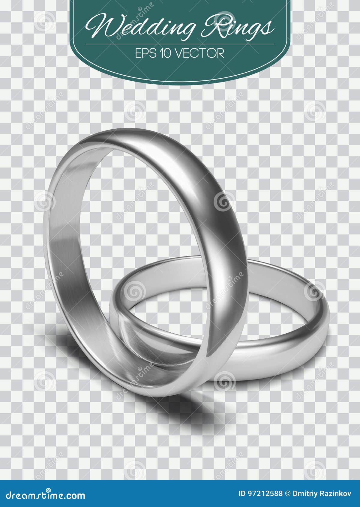 Gold Vector Wedding Rings Isolated on Trasparent Background. Vector ...