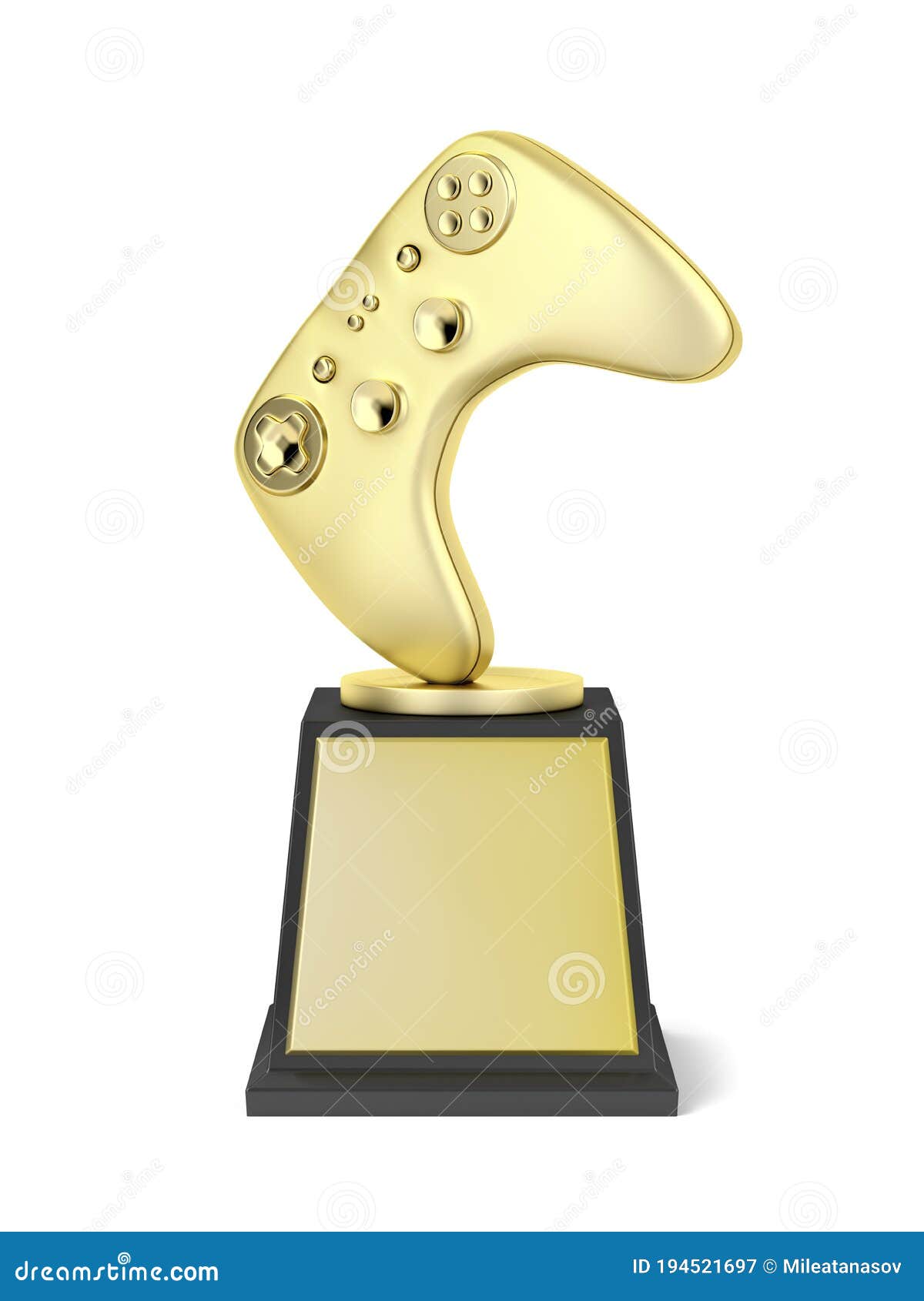 Gold video gaming trophy stock image. Illustration of gaming - 194521697