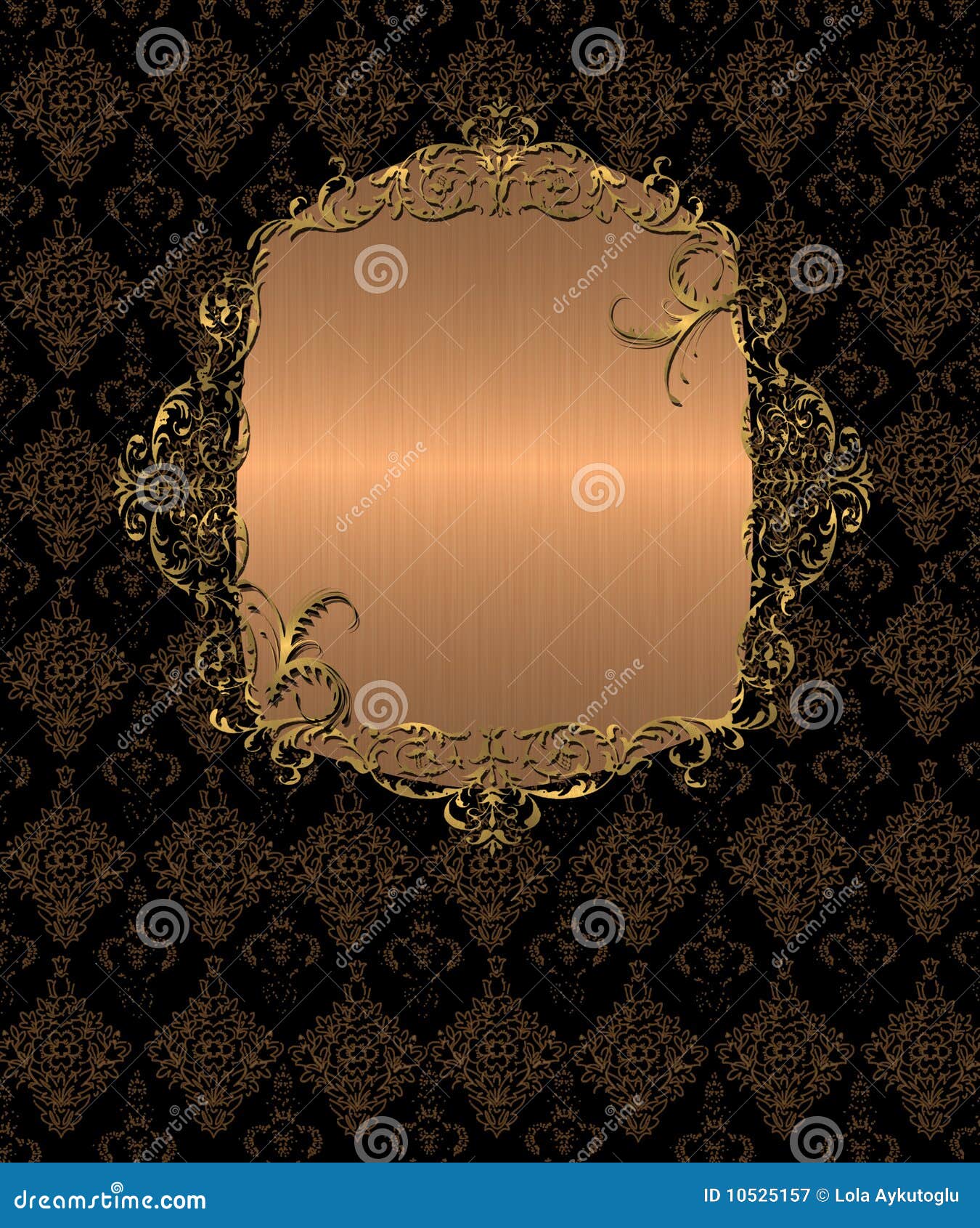 Gold vintage banner stock illustration. Illustration of poster - 10525157