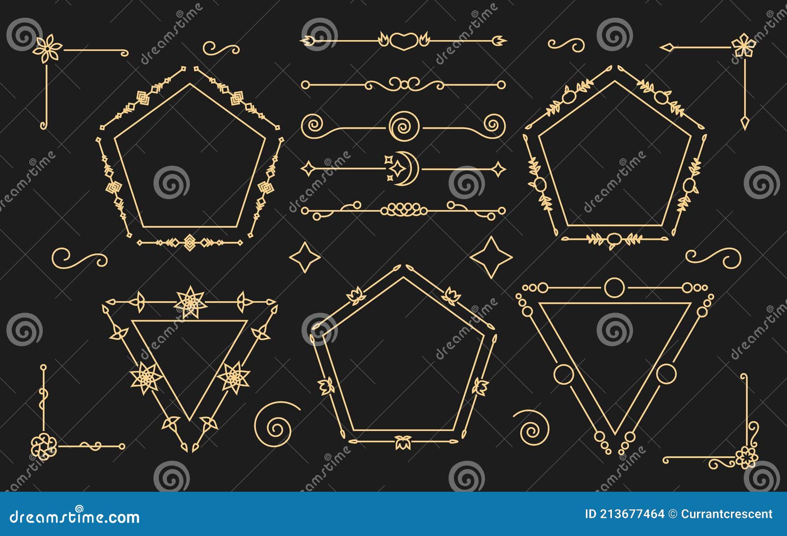 Retro Divider Cartoon Vector | CartoonDealer.com #24194941