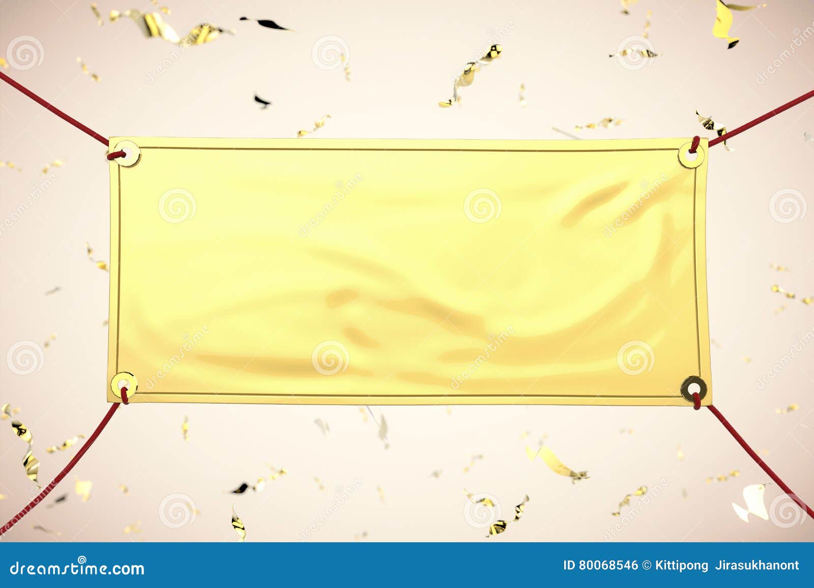 Gold vinyl banner stock illustration. Illustration of surface - 80068546