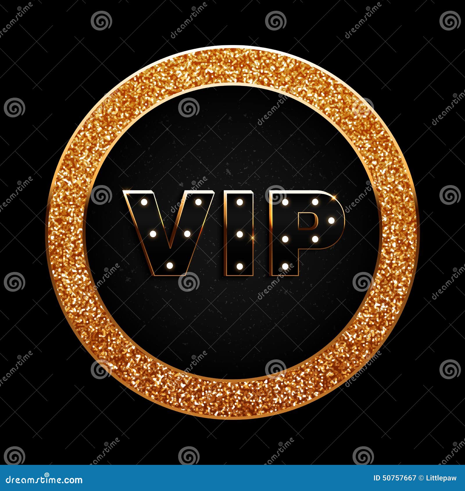Gold VIP Vector Illustration Stock Vector - Illustration of glossy ...
