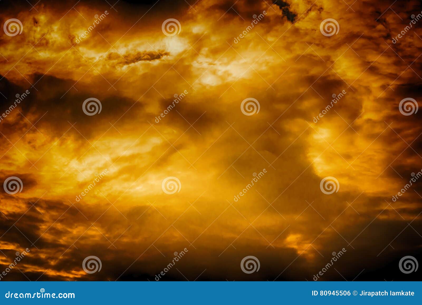 Gold Vivid Color Sky and Cloud Stock Photo - Image of orange, grain ...
