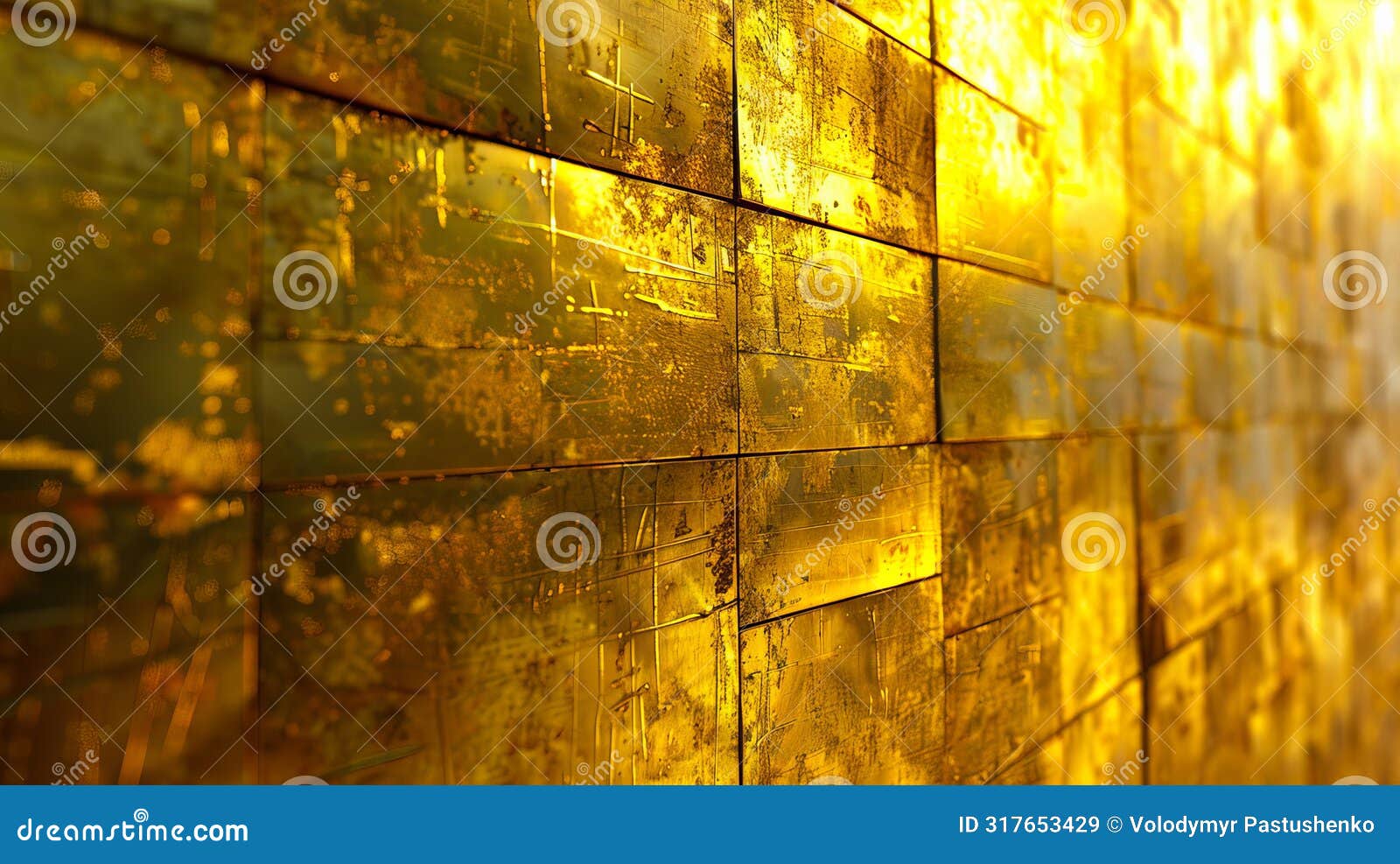 Gold Wall Texture Seamless Pattern Stock Image - Image of texture ...
